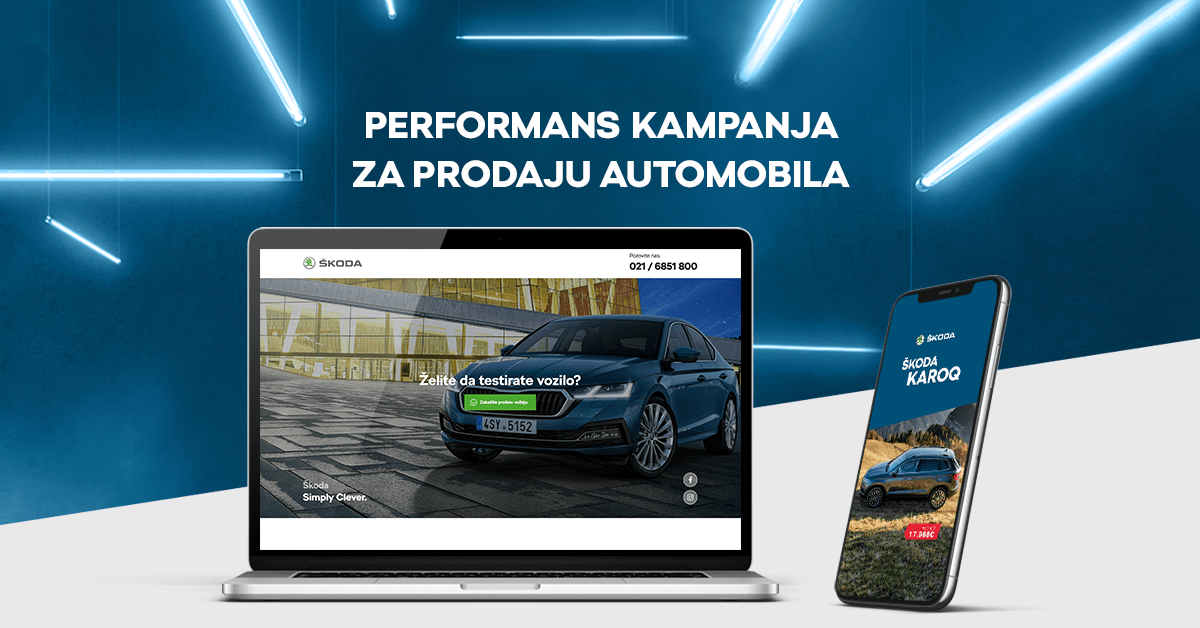 Performans kampanja za prodaju automobila - Homepage